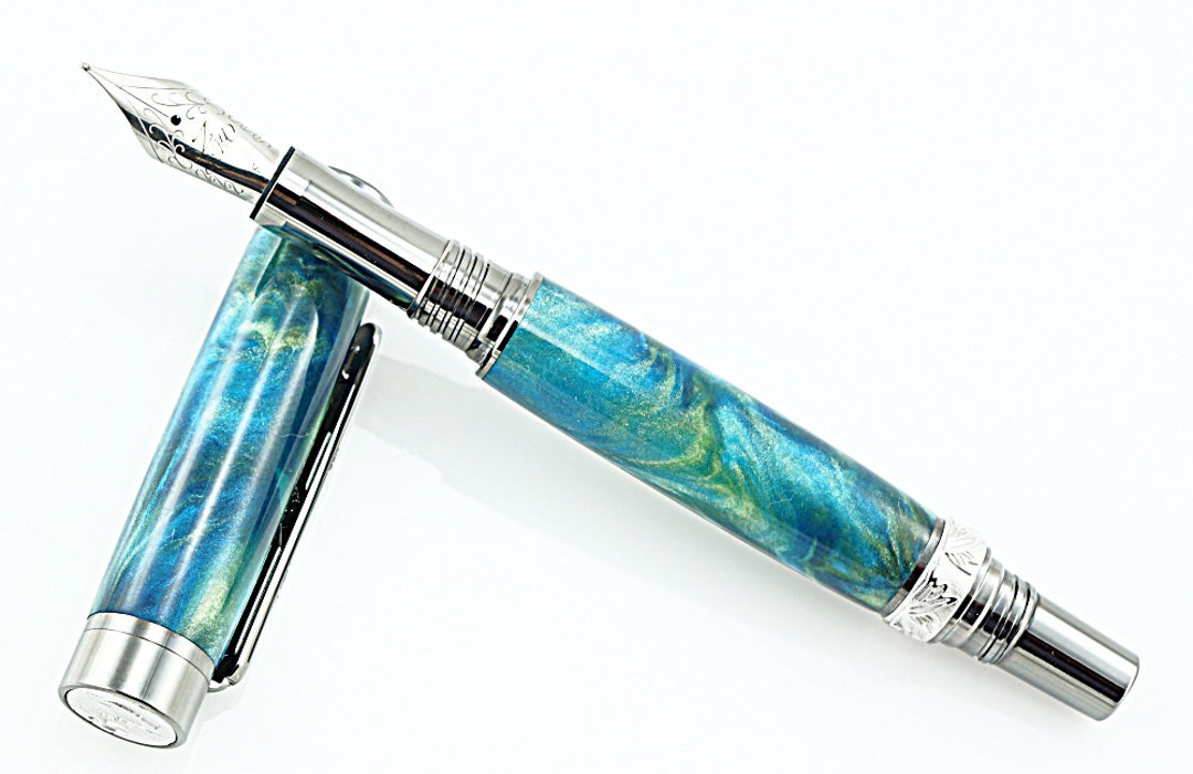 Acrylic Fountain Pen - Alien Eyes Acrylic - Fountain OR Rollerball ...