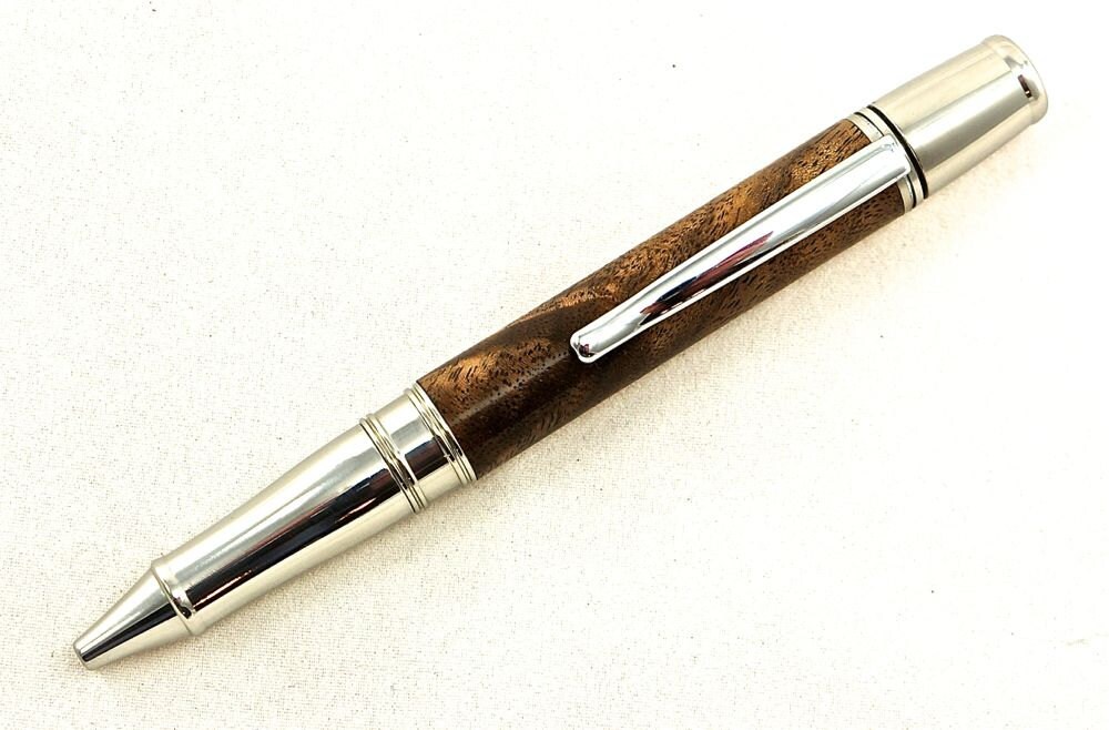 Custom Wooden Pen Hand Turned Beautiful Curly Black Walnut Made in USA ...