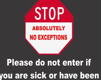 Medical Stop Sign - Etsy