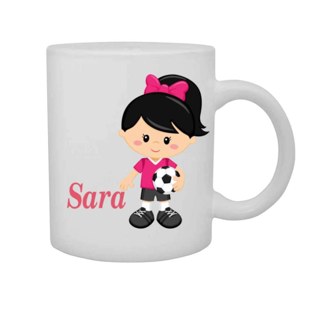 Cup Girl Soccer, Girls Soccer Mug, Personalized Cup, Customized Mug ...