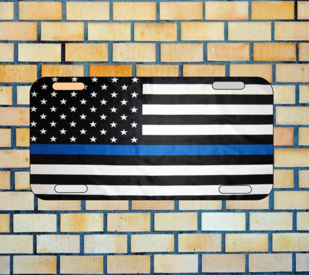 Customized License Plate 79, Car Tag,police Thin Blue Line, Show Your ...