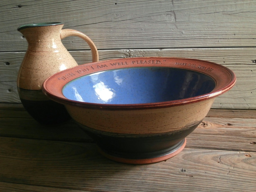 Baptismal Font and Pitcher - Etsy