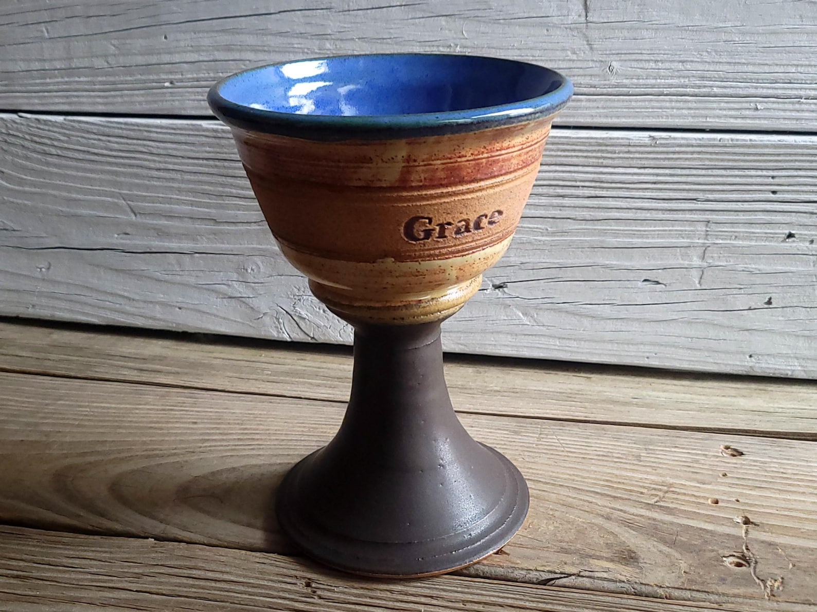 The Grace of the Lord, Stoneware Pottery Communion Set - Etsy