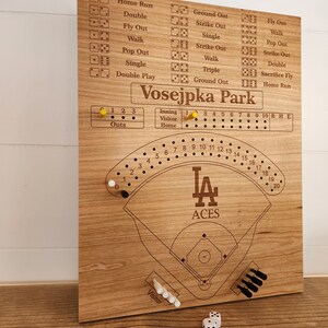 Baseball Board Game - Personalized, Maple, Custom, College, MLB, School ...