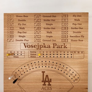 Baseball Board Game - Personalized, Maple, Custom, College, MLB, School ...