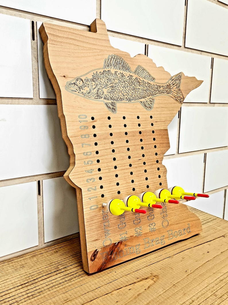 Fishing Brag Board, Fish House, Ice Fishing, Cabin, Personalize - Etsy