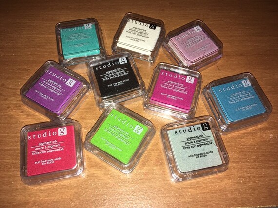 Small Ink Pad multiple colors | Etsy