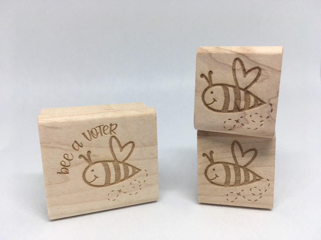 Bee A Voter Rubber Stamp for Postcards to Voters and GOTV Initiatives ...