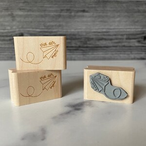 Via Air Mail Rubber Stamp - Etsy