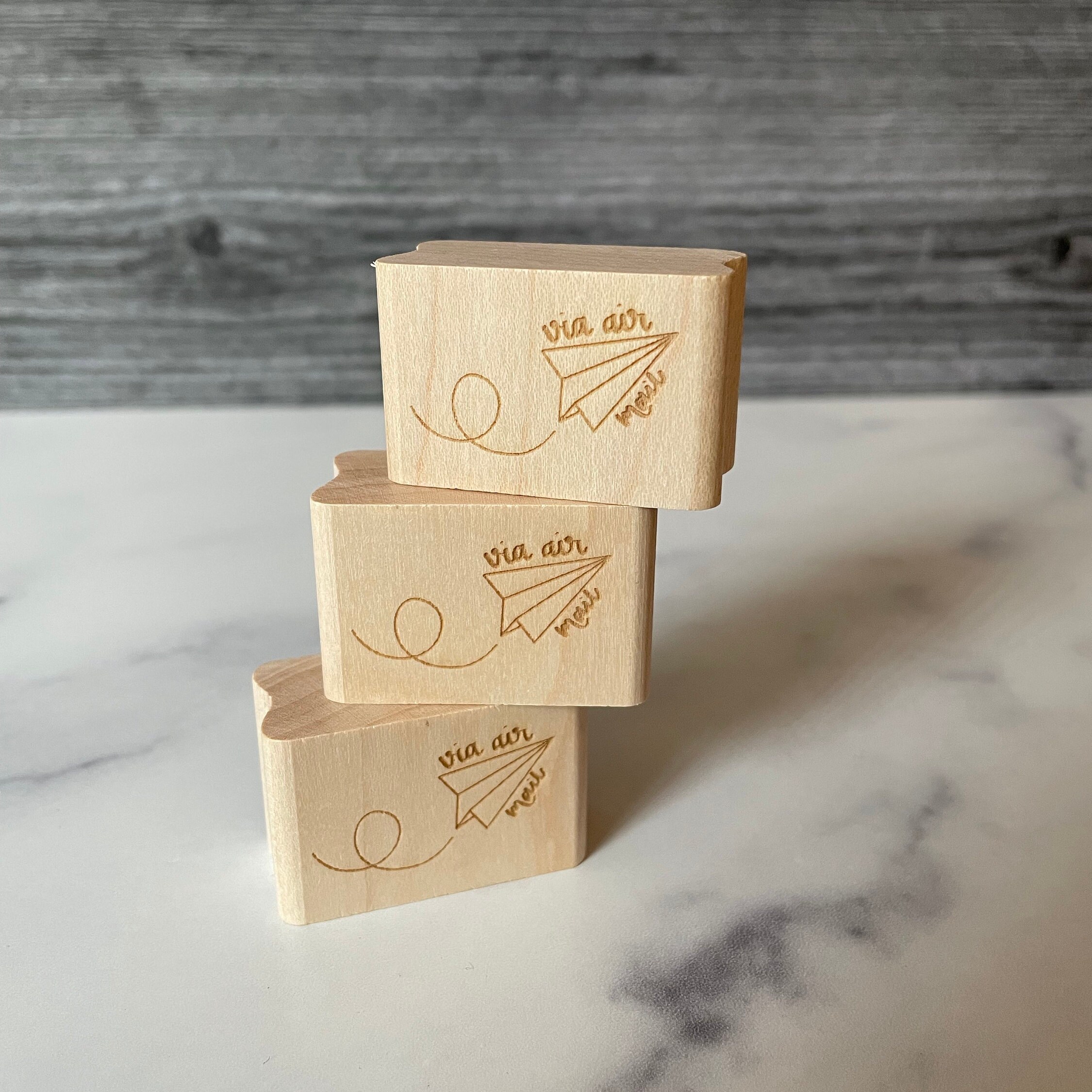 Via Air Mail Rubber Stamp | Etsy