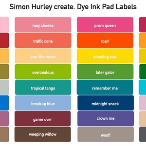 Simon Hurley Create. Dye Ink Pad - Multiple Colors! - Etsy