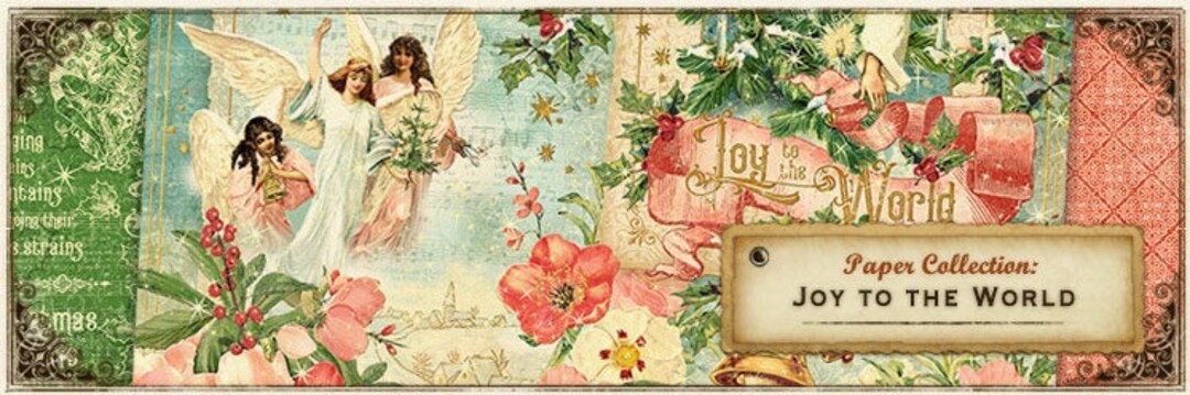 Graphic 45 Joy to the World 12x12 Paper Set - 1 of Each 8 Design Papers ...