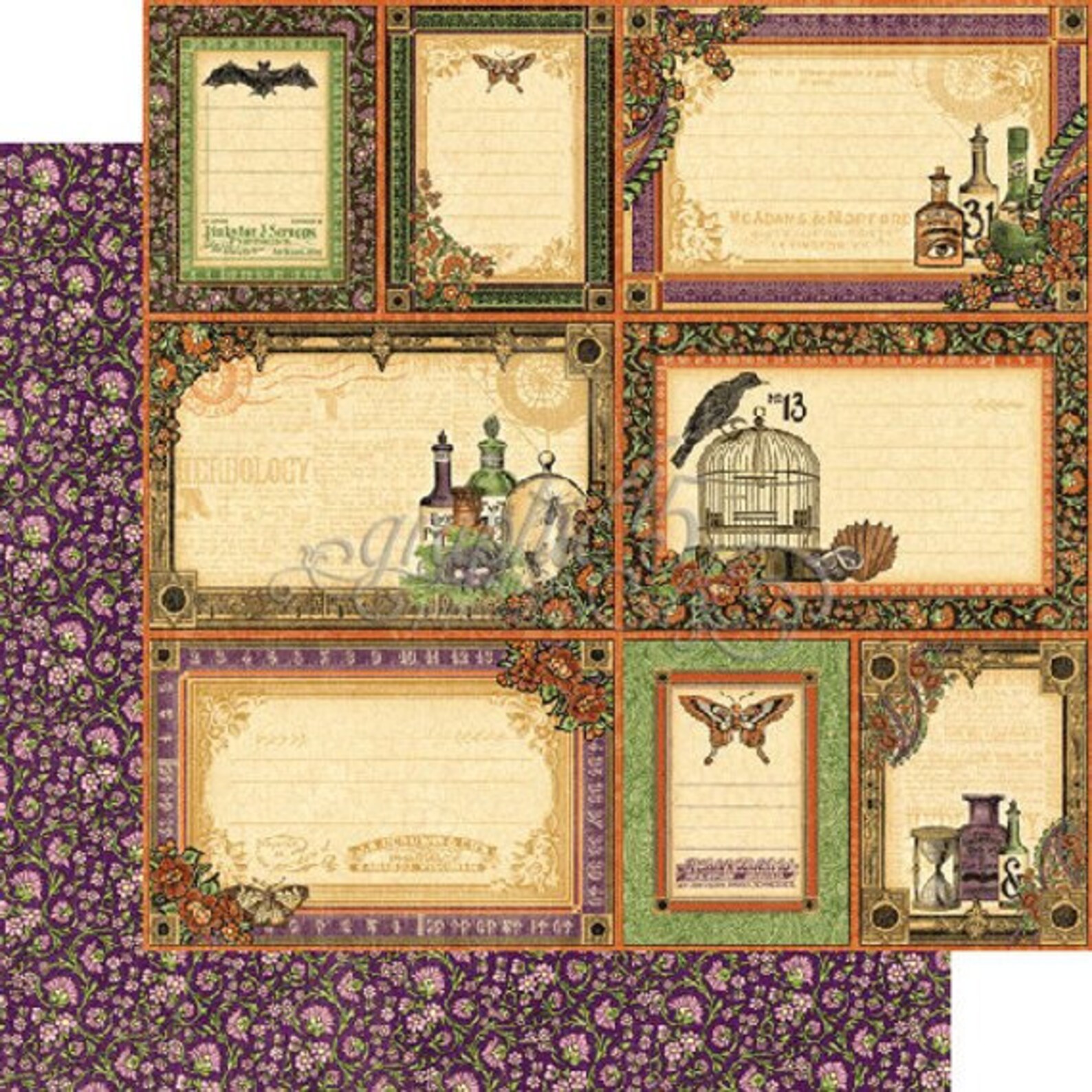 4 Sheets - Graphic 45 Rare Oddities 12 X 12 Sheets - Etsy