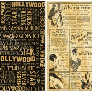 Graphic 45 Vintage Hollywood 12x12 Paper Set - 1 of Each 8 Design ...