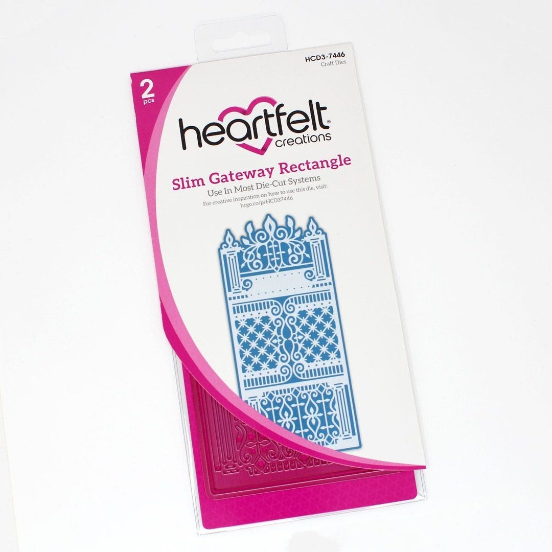 Heartfelt Creations Slim Gateway Rectangle Die - Etsy