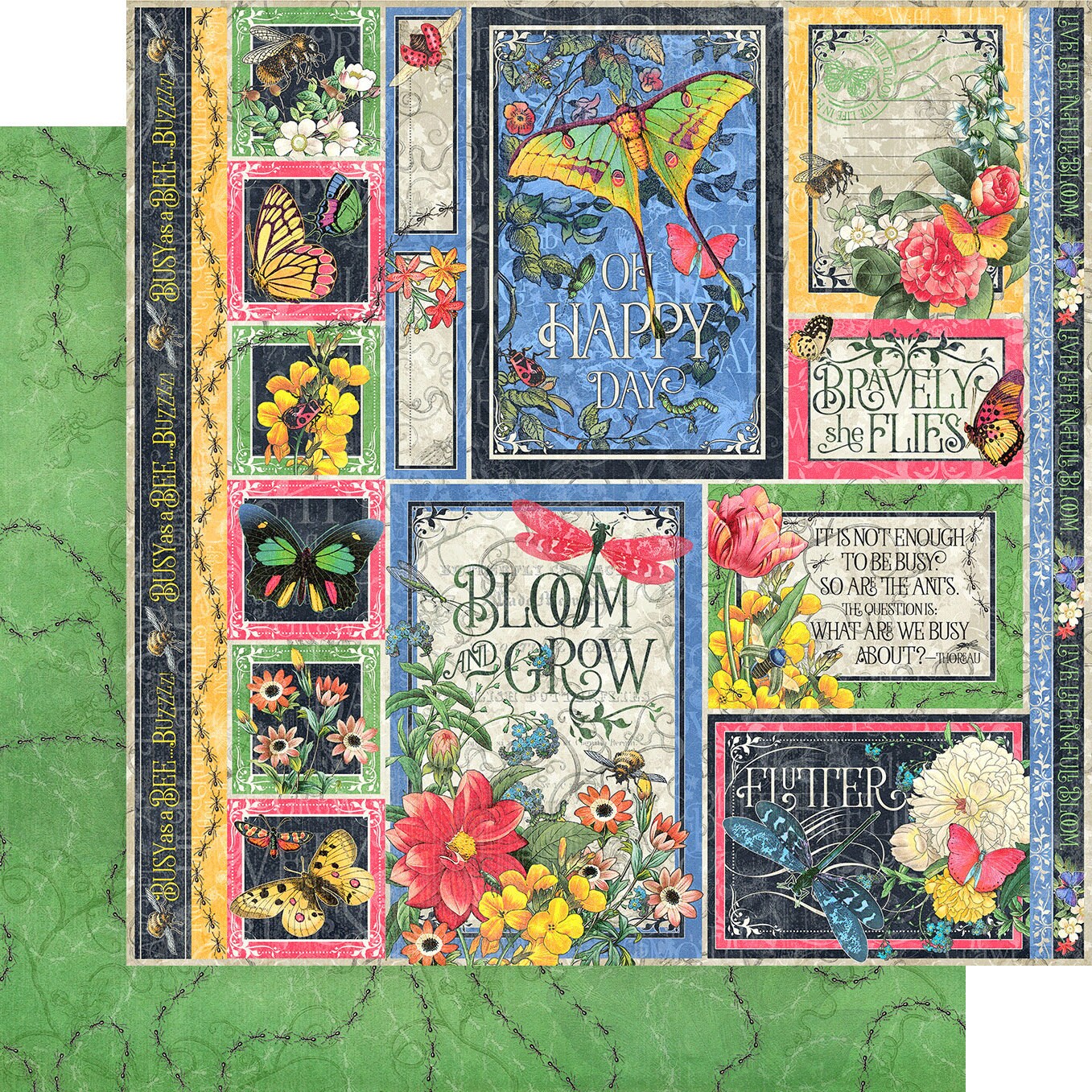 Graphic 45 Flutter 8”x 8” Paper Pad - Etsy