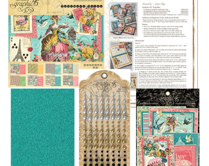 Graphic 45 G45 Card Club 2020 Vol 11 Ephemera Queen - Etsy