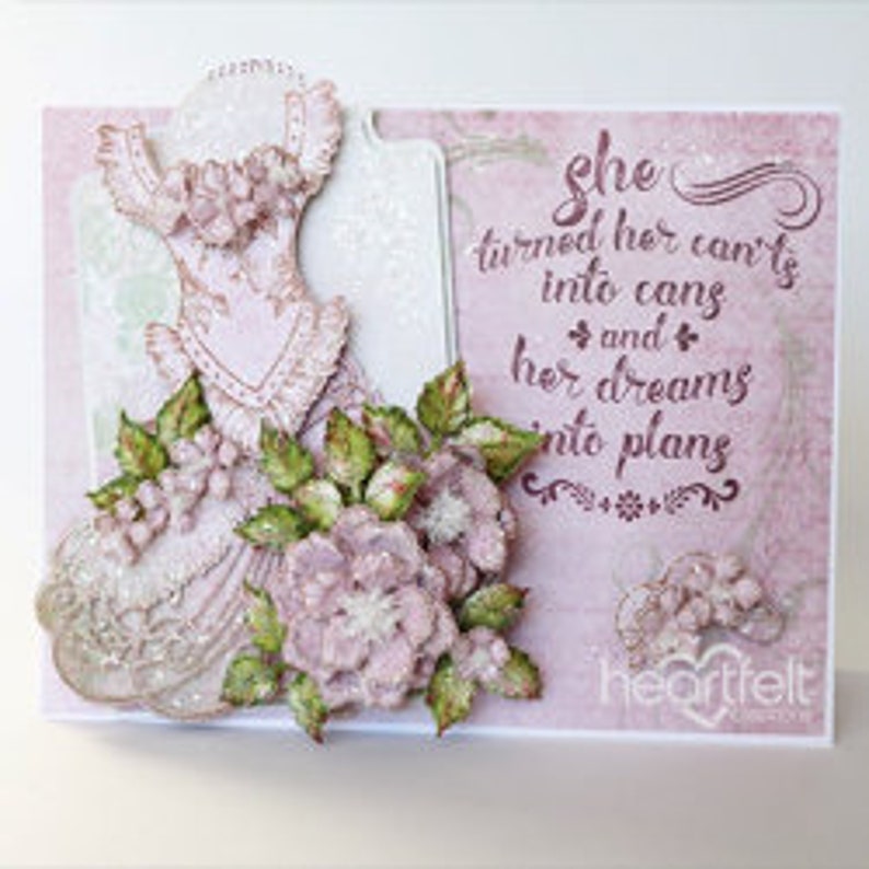 Heartfelt Creations Elements of Fashion Cling Stamp Set - Etsy