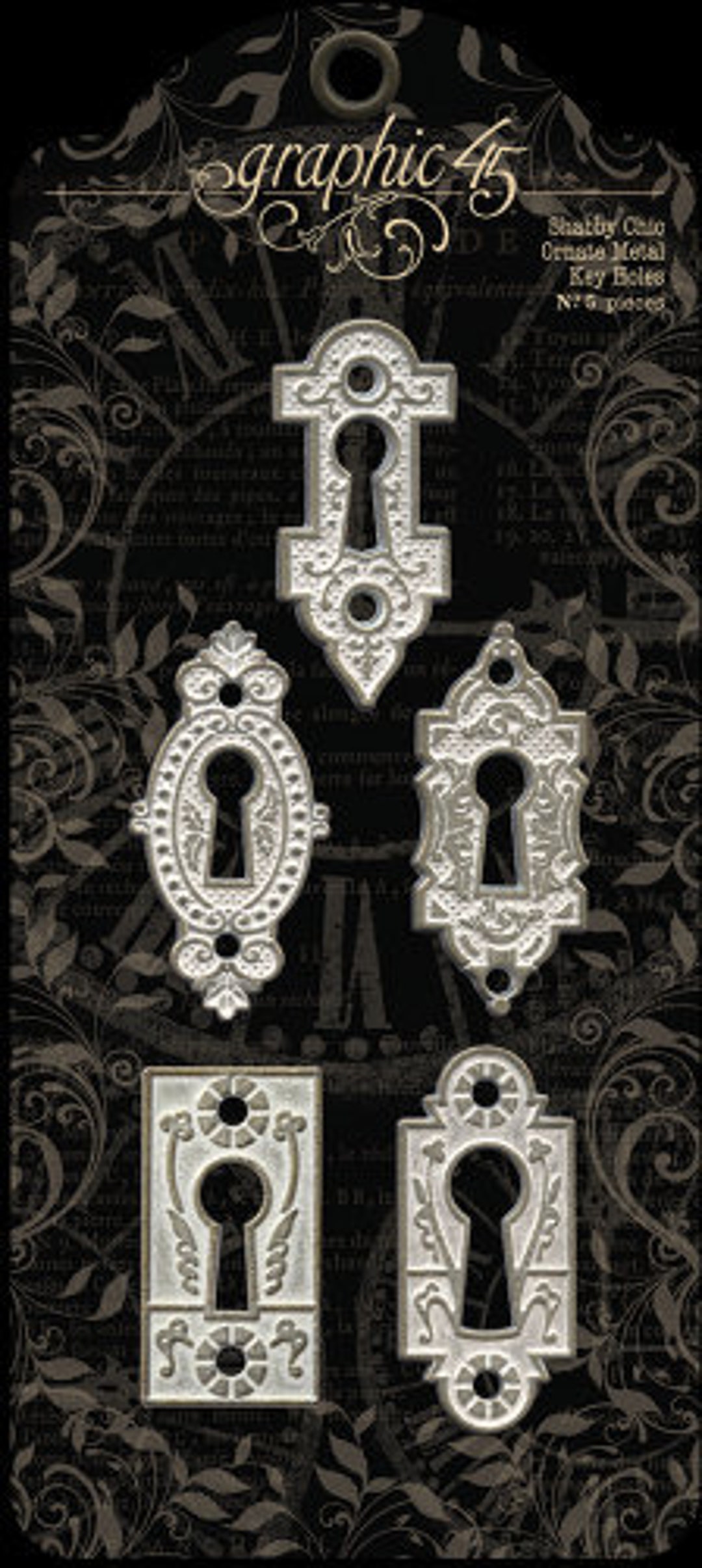 Graphic 45 Staples - Ornate Metal Key Holes - Etsy