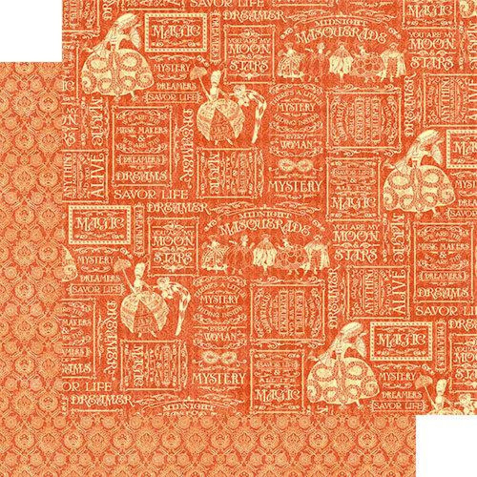 Graphic 45 Midnight Masquerade 8 Sheets of 12x12 Paper - Etsy