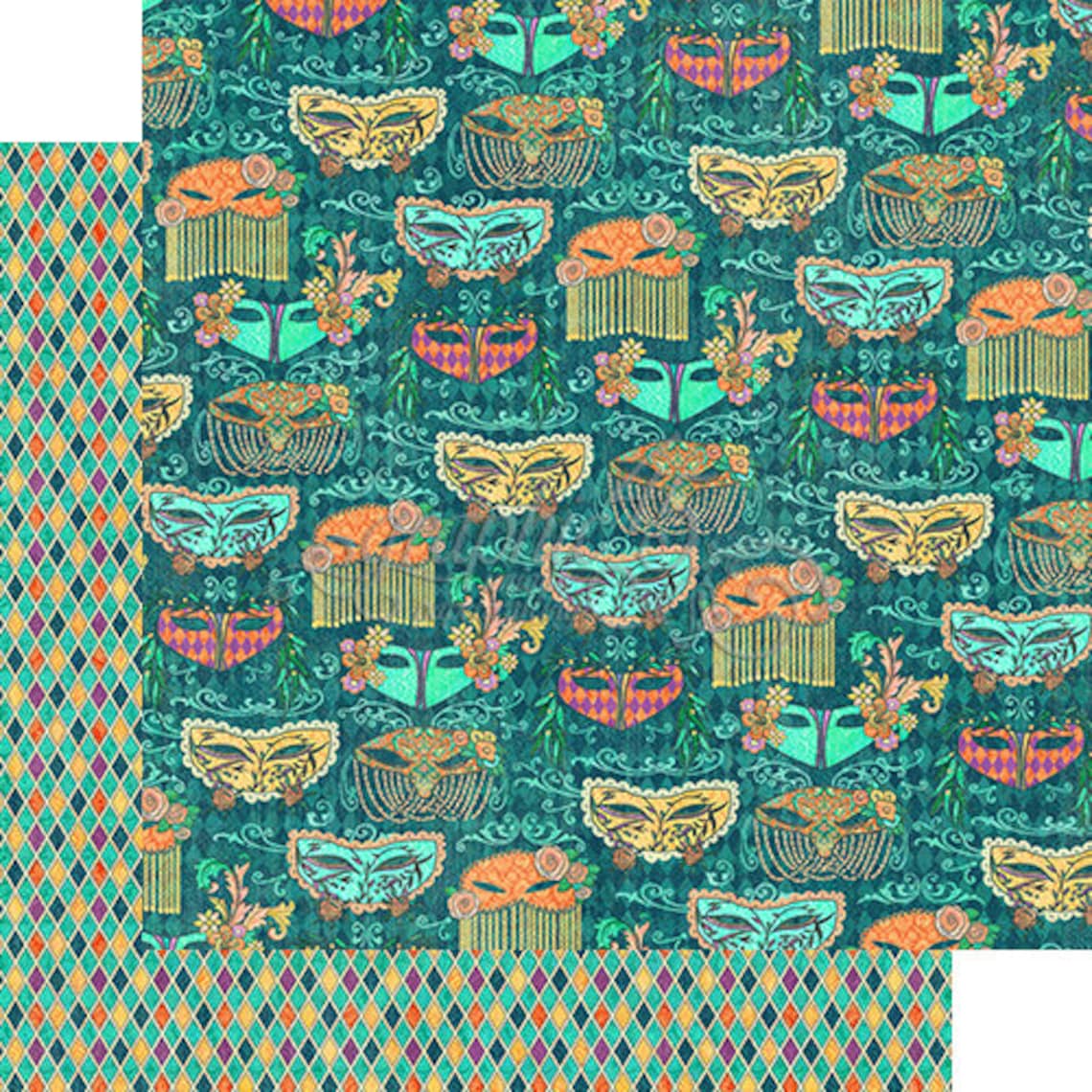 Graphic 45 Midnight Masquerade 8 Sheets of 12x12 Paper - Etsy