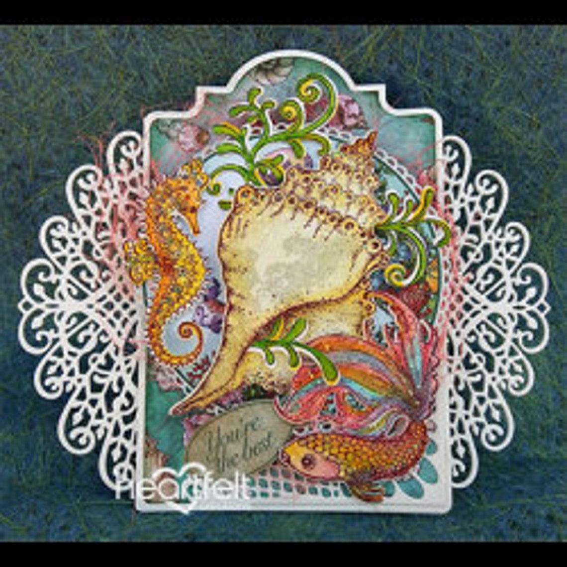 Heartfelt Creations Coral Reef Collage Die | Etsy