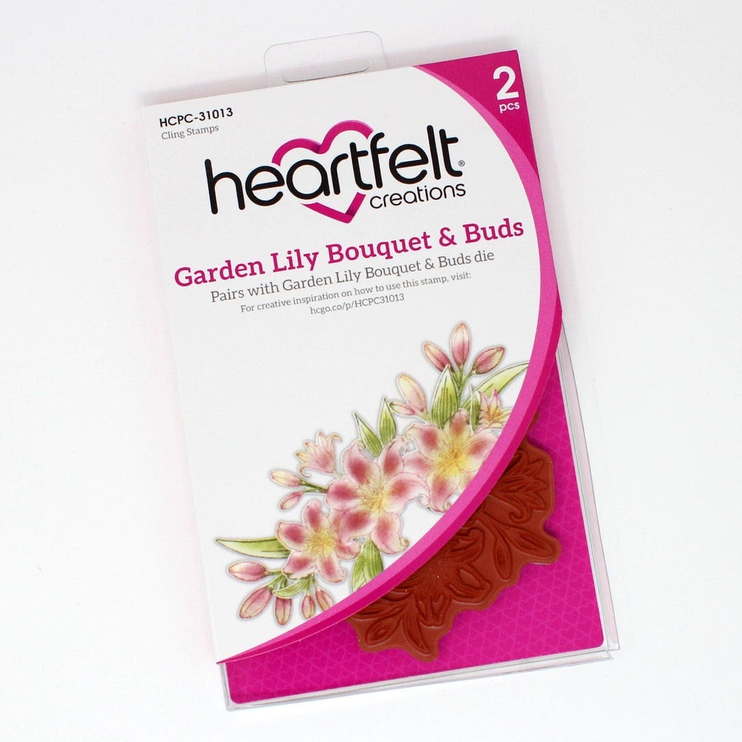 Heartfelt Creations Garden Lily Bouquet & Buds Cling Stamp Set - Garden ...