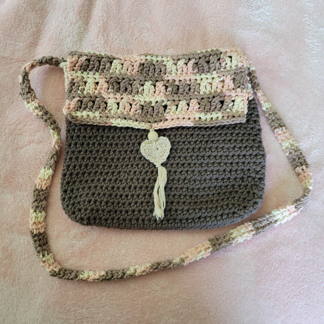 Fall Color Crochet Bag. - Etsy
