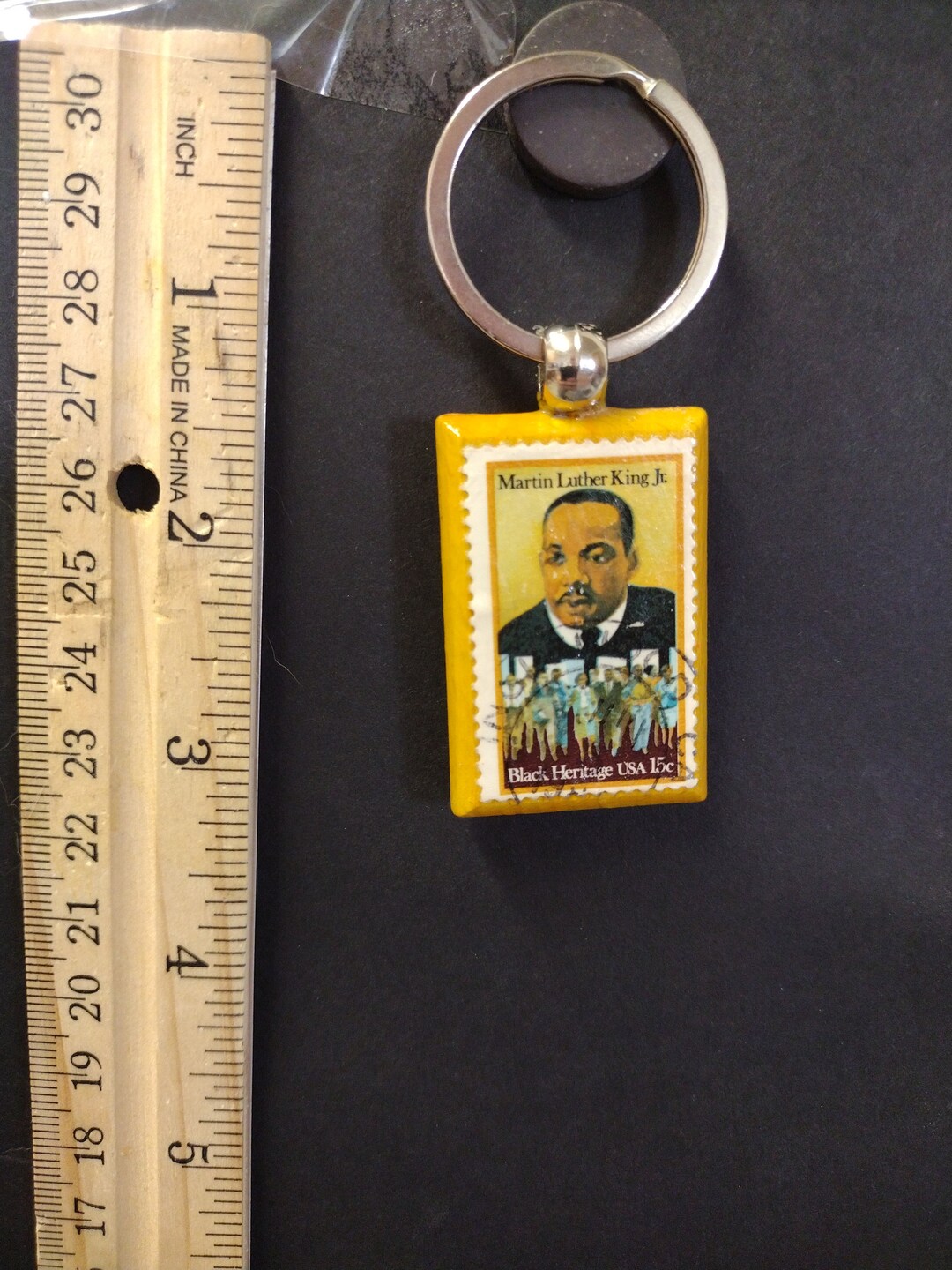 Postage Stamp Keychain United States Martin Luther King Jr - Etsy