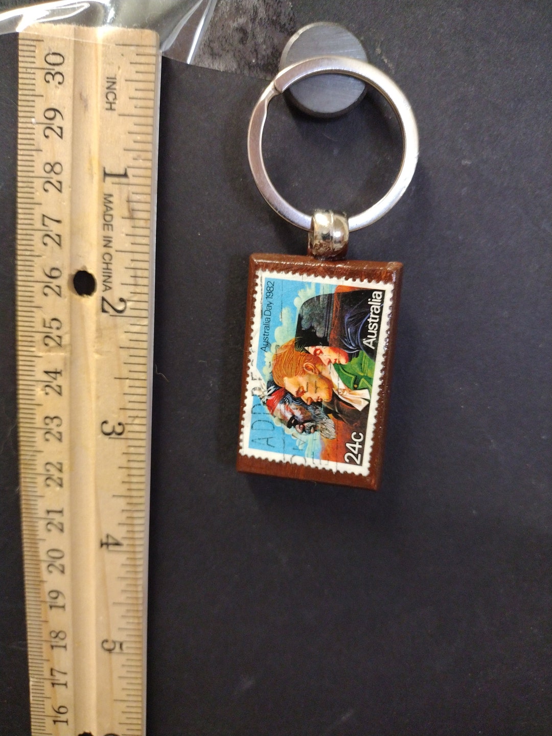 Postage Stamp Keychain Australia - Etsy