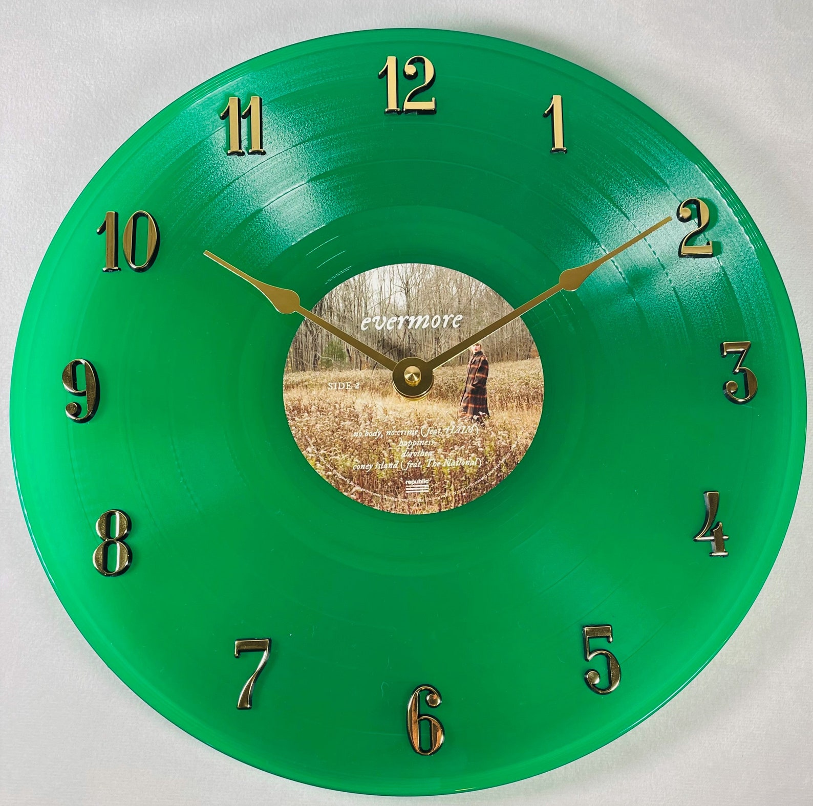 TAYLOR SWIFT Evermore Vinyl record album clock LP | Etsy