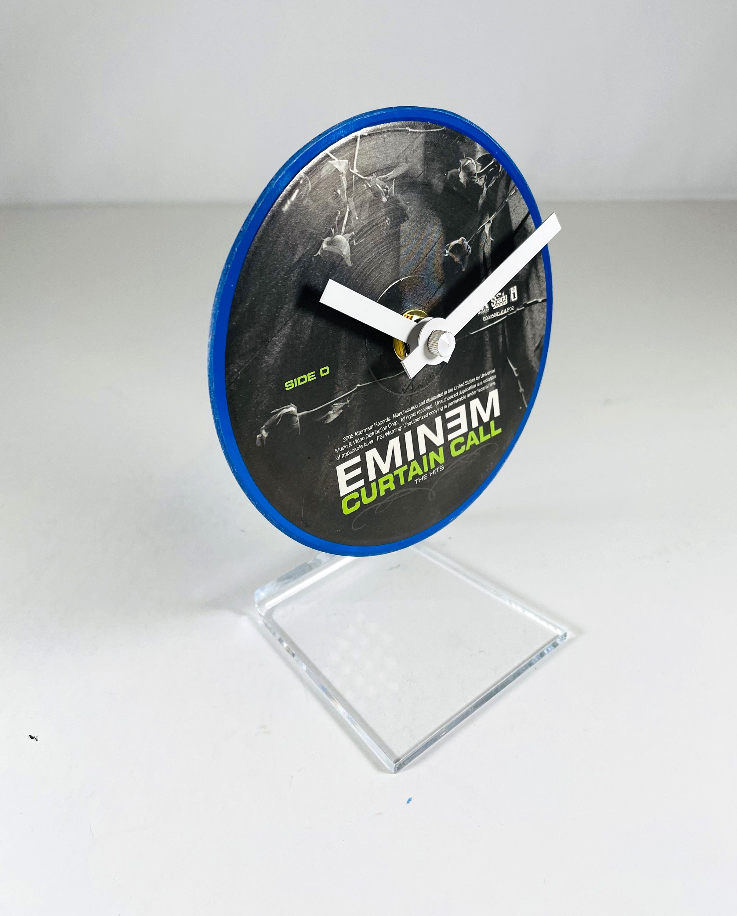 EMINEM Record Album Label Bookcase Clock W/stand curtain Call - Etsy