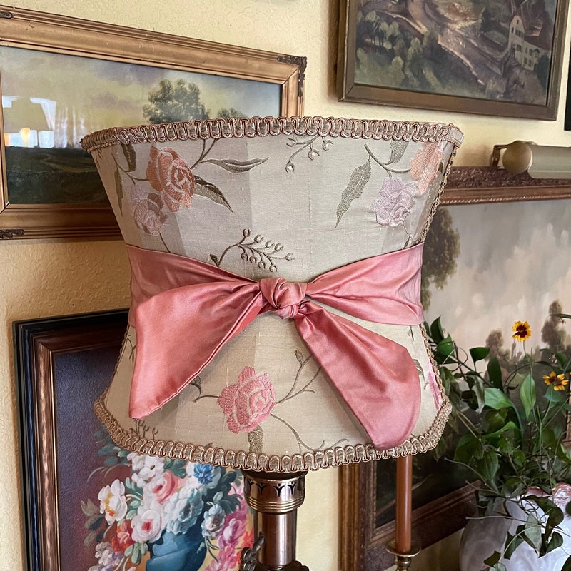 Embroidered Lamp Shade - Etsy