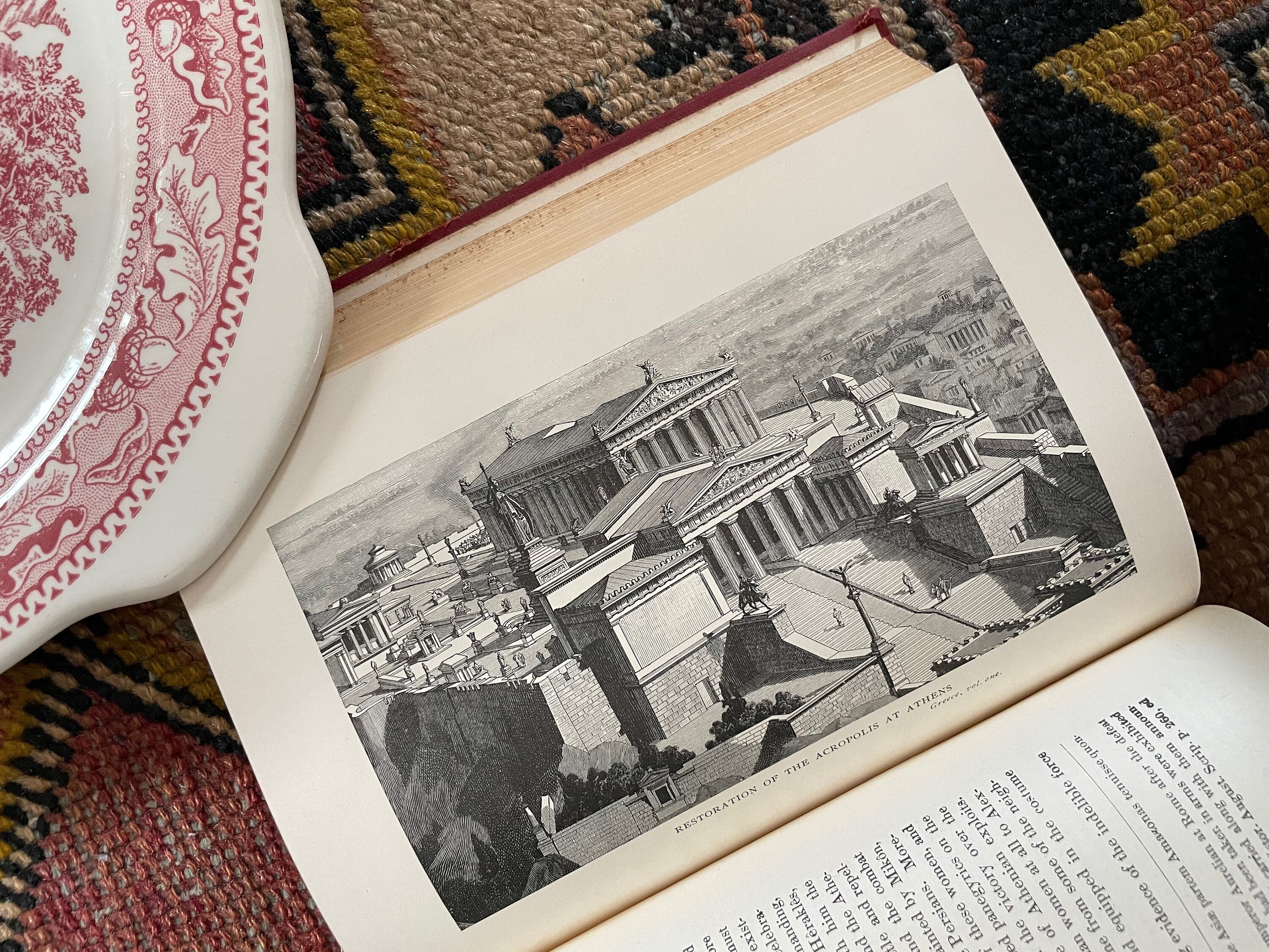 Five Red Antique some 1898 Books Nations of the World - Etsy