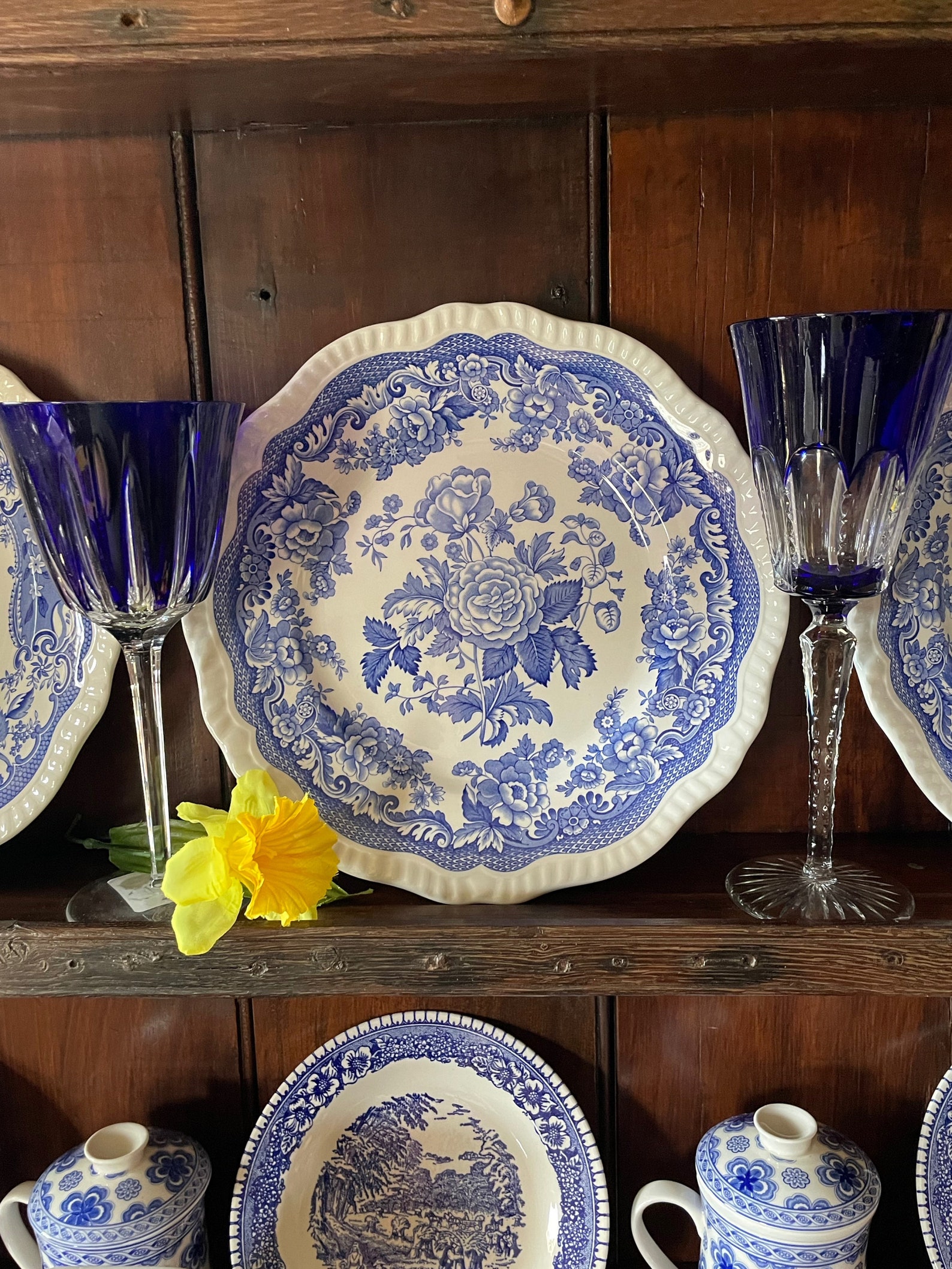 Spode Plates to Hang or Use - Regency Series - Sold Individually - Blue ...