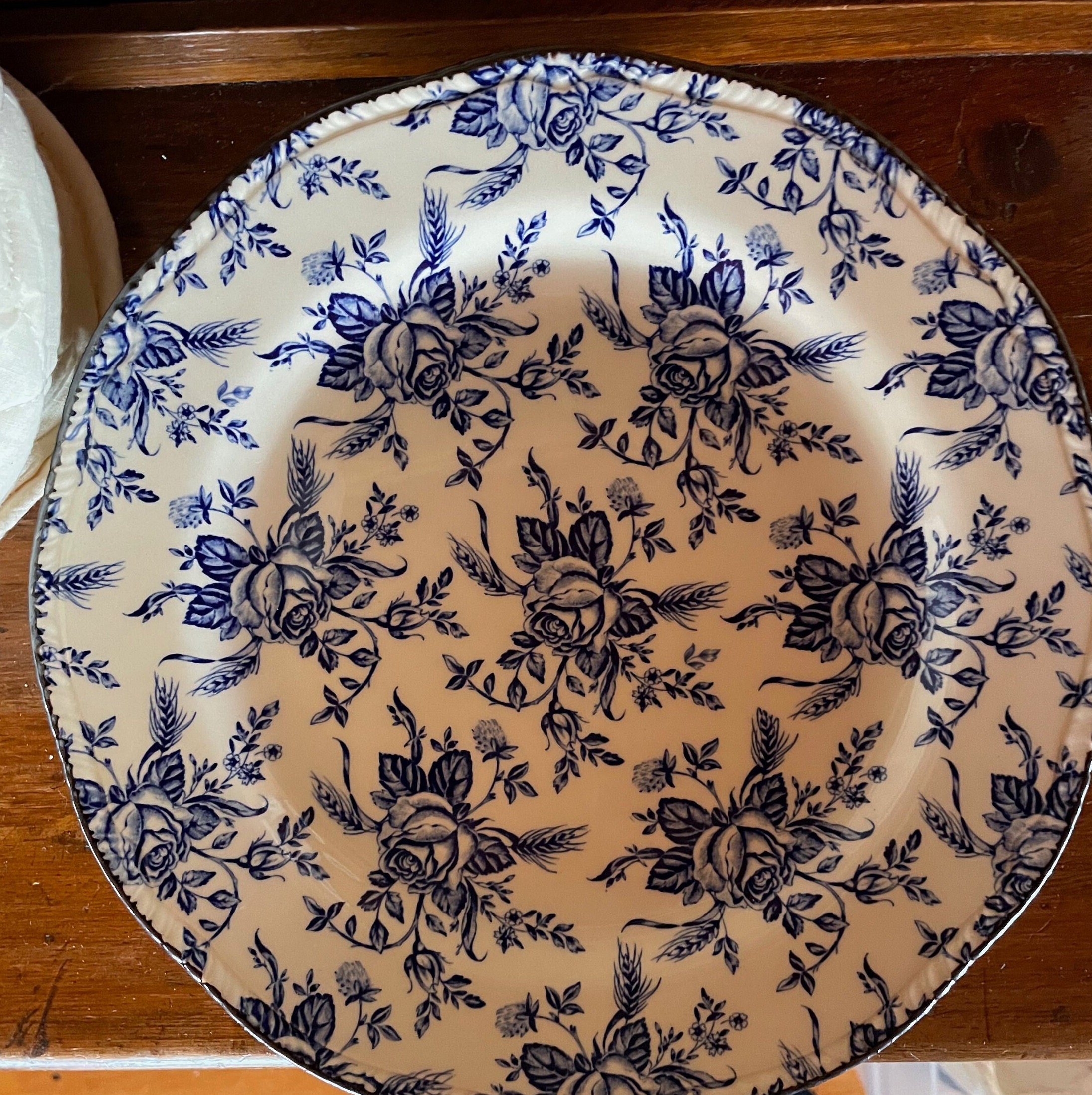 Colonial Rose Blue by Wood & Sons - Sold Individually - Etsy