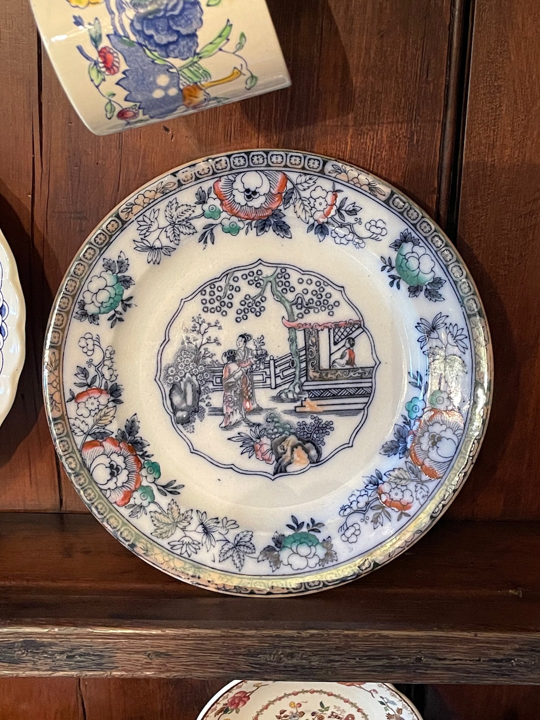 Chinese Mandarin Design - Staffordshire England - Adams China - 1895 - Etsy