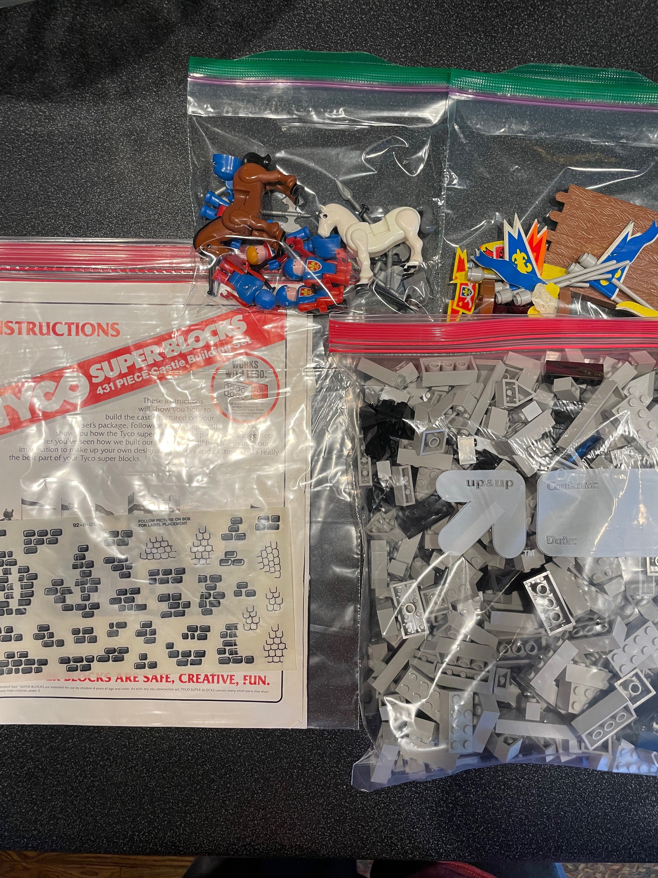 Complete Vintage Tyco Super Blocks Castle Set Regular Size - Etsy