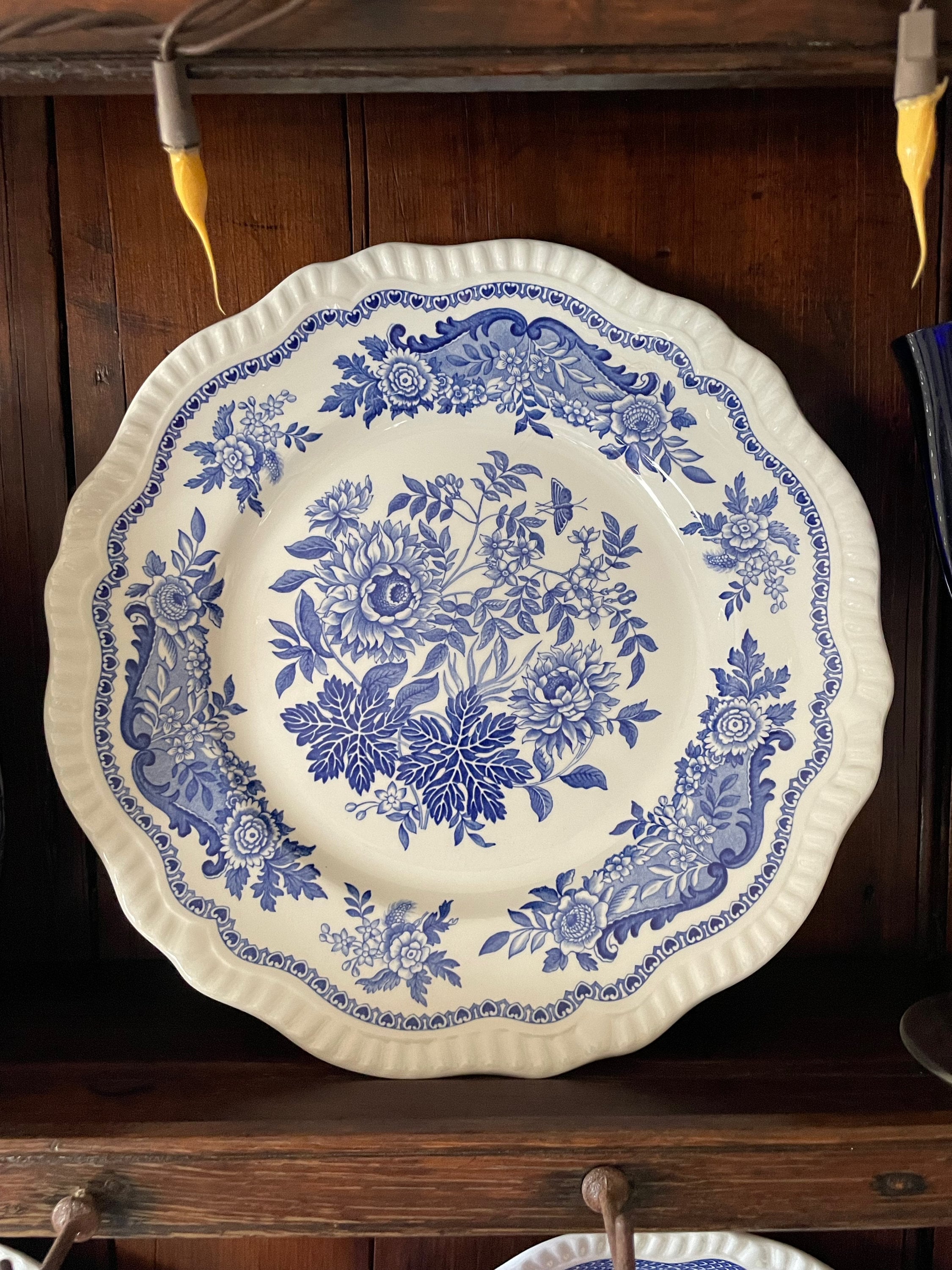 Spode Plates to Hang or Use - Regency Series - Sold Individually - Blue ...
