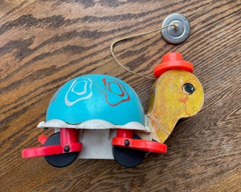 Turtle Pull Toy - Etsy