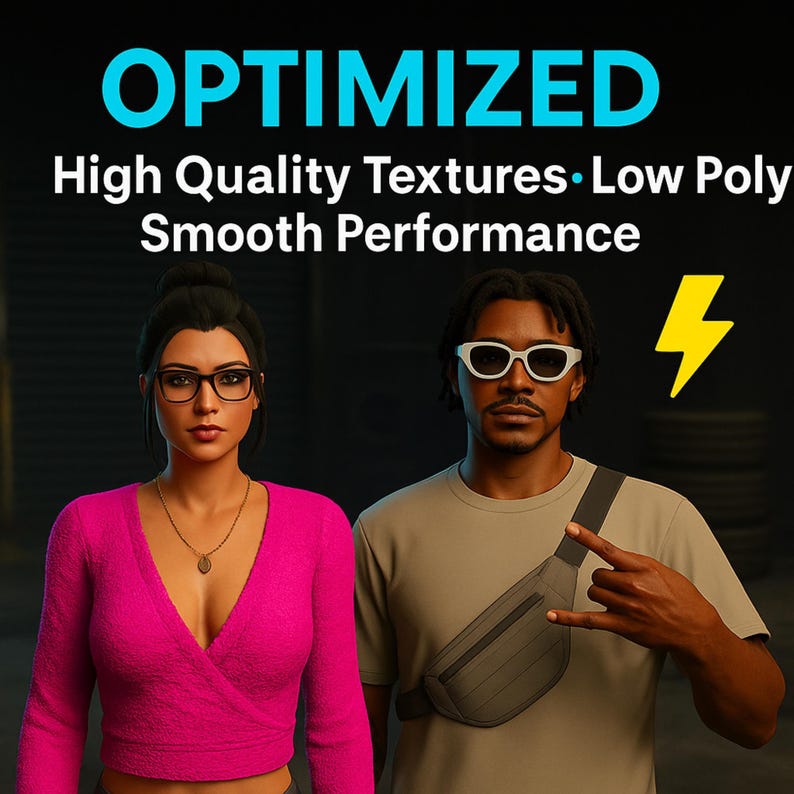 Fivem Male & Female Clothing Bundle | 60K+ Outfits, Hairstyles ...