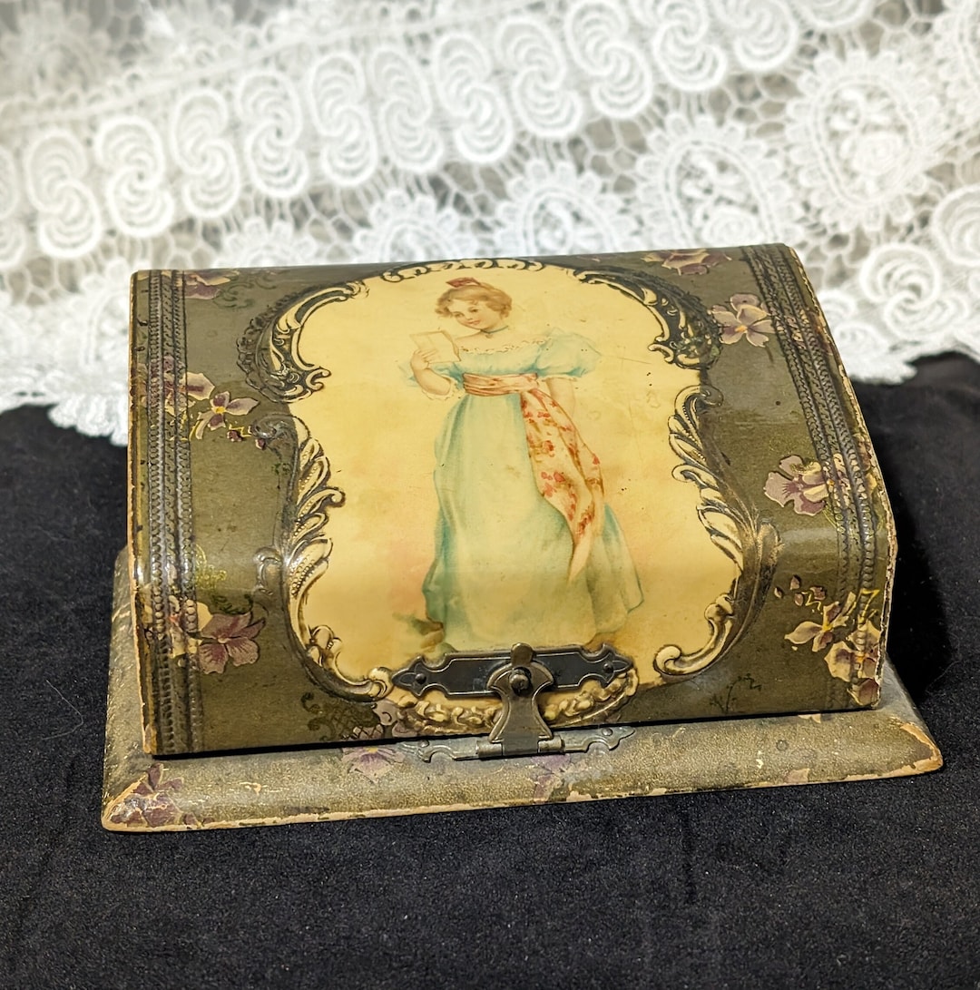 Rare Victorian Celluloid Manicure Set Box Empty - Etsy