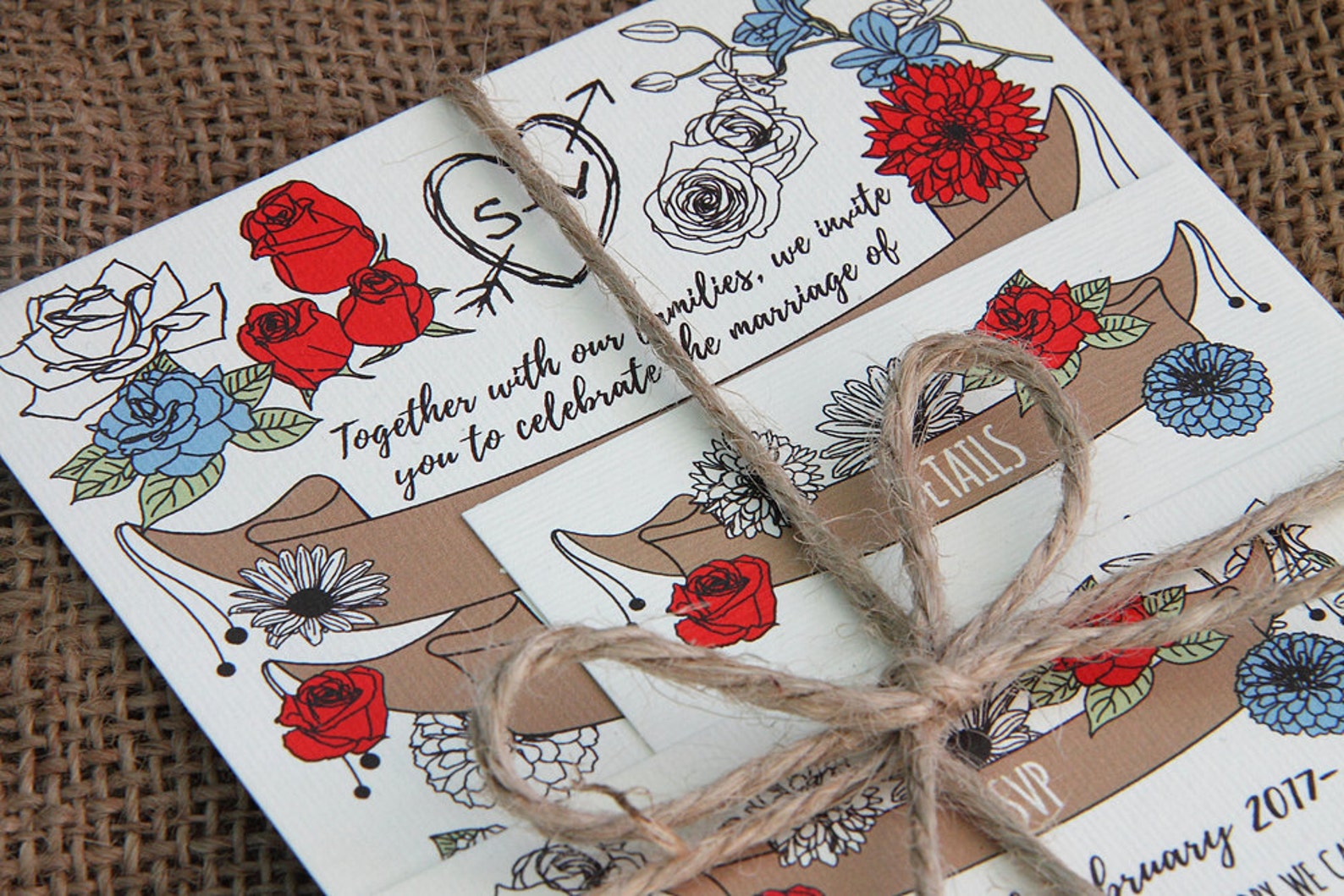 WHIMSICAL WOODLAND Wedding Invitation - Etsy UK