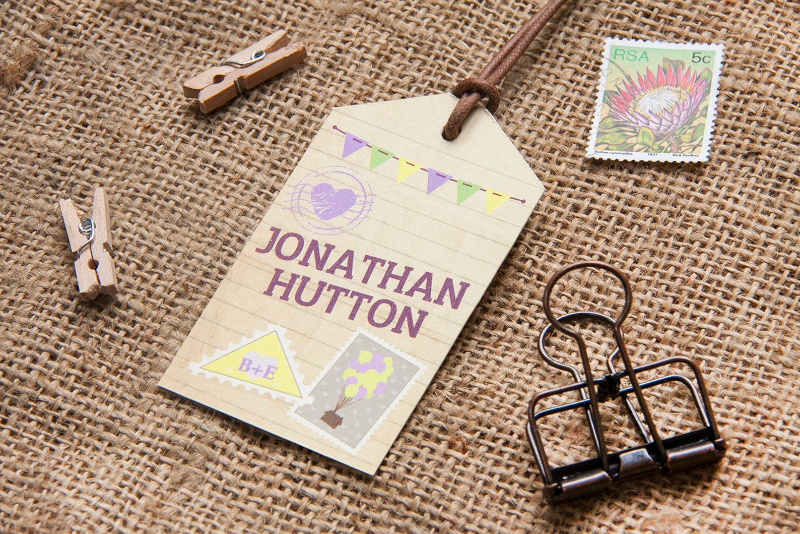 Personalised DISNEY UP / SCRAPBOOK place card tags | Etsy