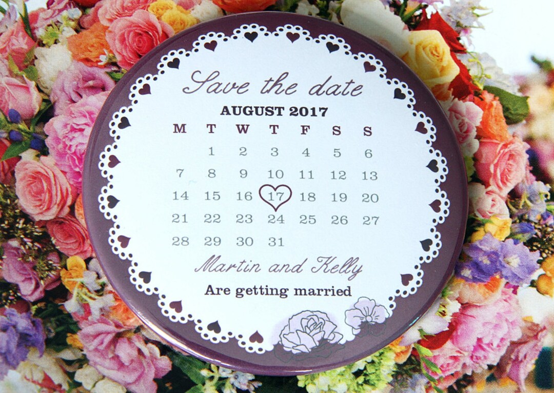 OMBRE CALENDAR Save the Date Magnets - Etsy
