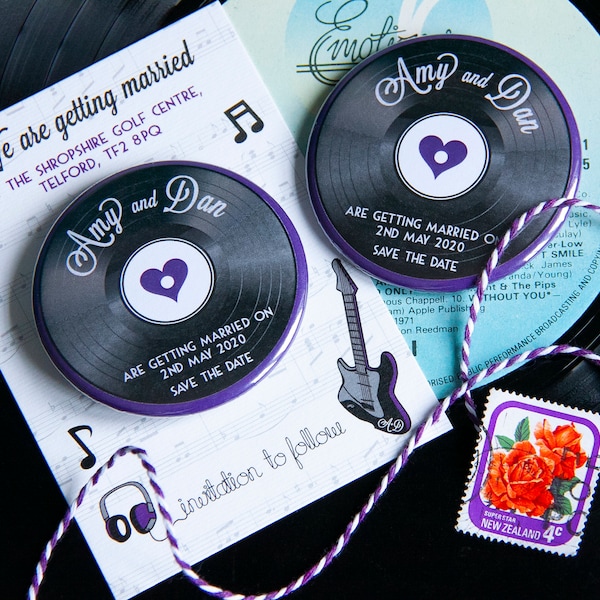 Vinyl Record Invitations - Etsy