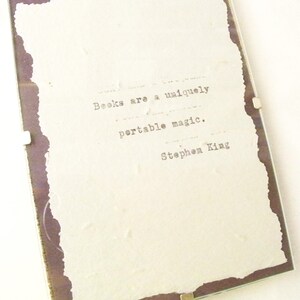 Book Quotes Typed With an Old-fashioned Typewriter on Handmade Paper ...