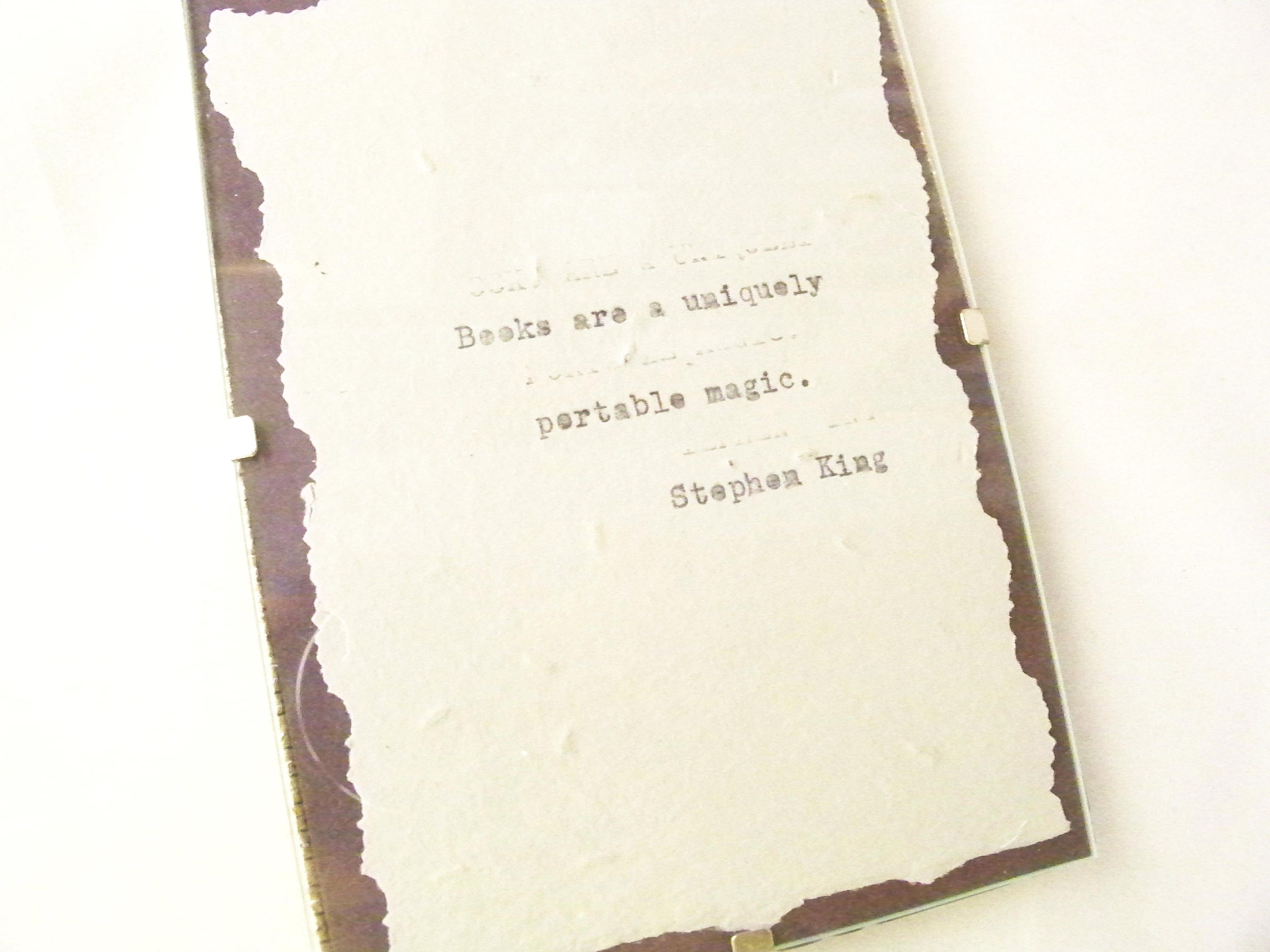 Book Quotes Typed With an Old-fashioned Typewriter on Handmade | Etsy