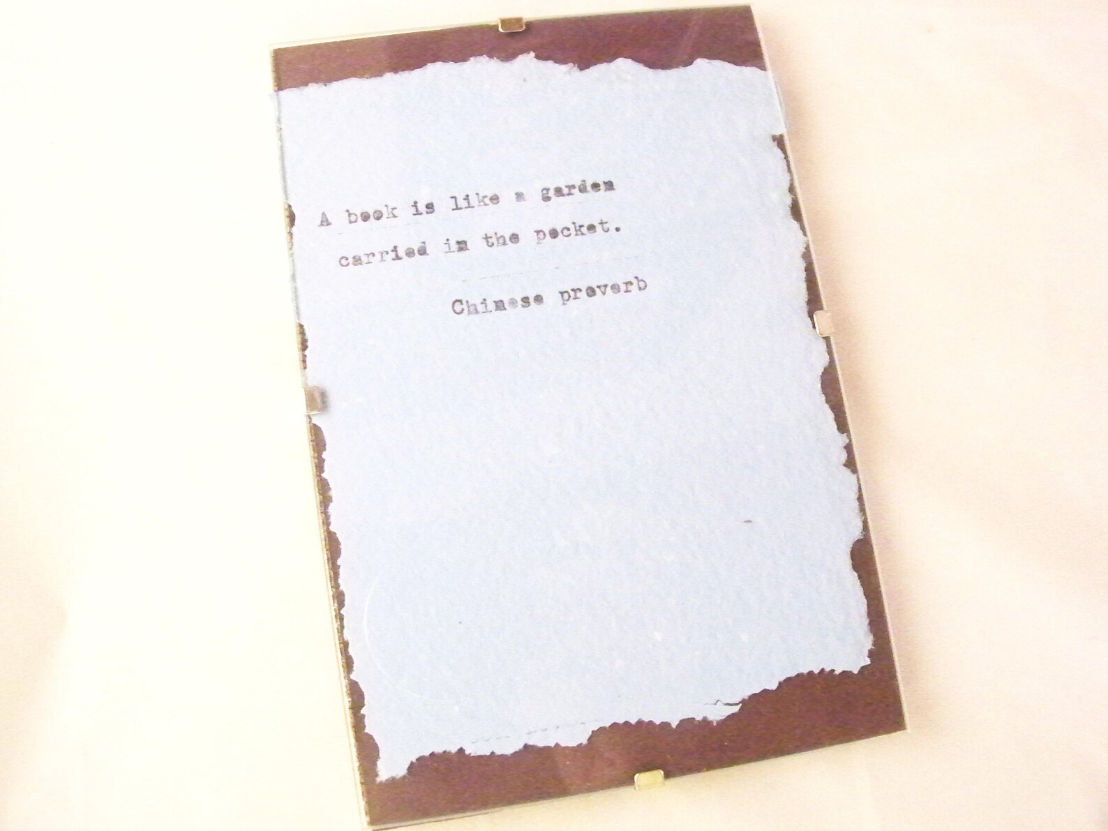 Book Quotes Typed With an Old-fashioned Typewriter on Handmade | Etsy