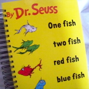 Seuss One Fish Two Fish Blank Book Journal Diary Planner - Etsy